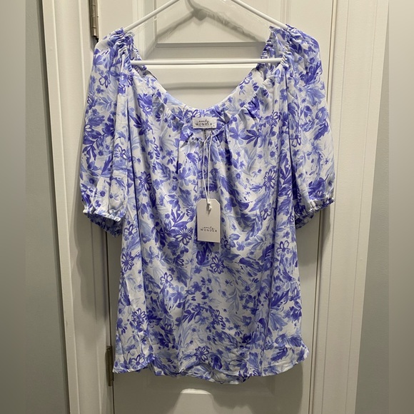 Emily Wonder | Tops | Nwt Emily Wonder Floral Top | Poshmark
